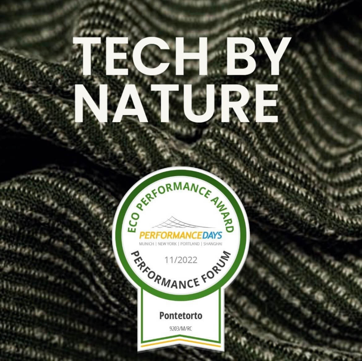 PONTETORTO VINCE L’ECO PERFORMANCE AWARD DI PERFORMANCE DAYS - Pontetorto